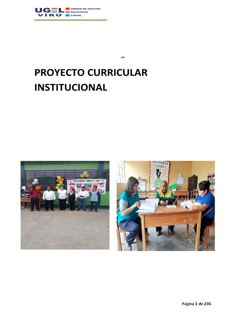 Pcie I.e.n°80844 | PDF | Plan de estudios | Planificación