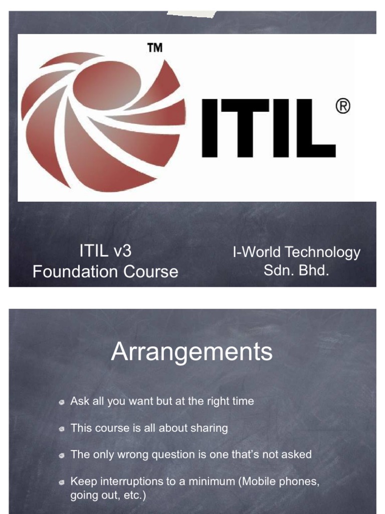 ITIL v3 Foundation | PDF | Itil | It Service Management