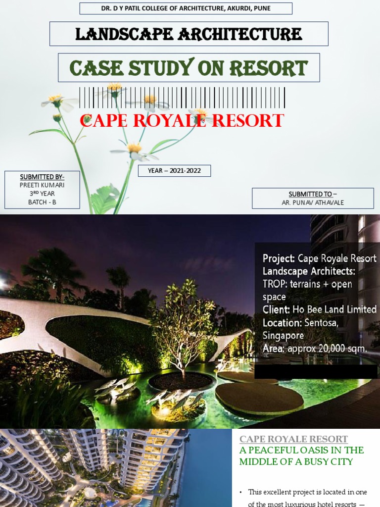 Landscape Case Study | PDF | Landscape | Gardens