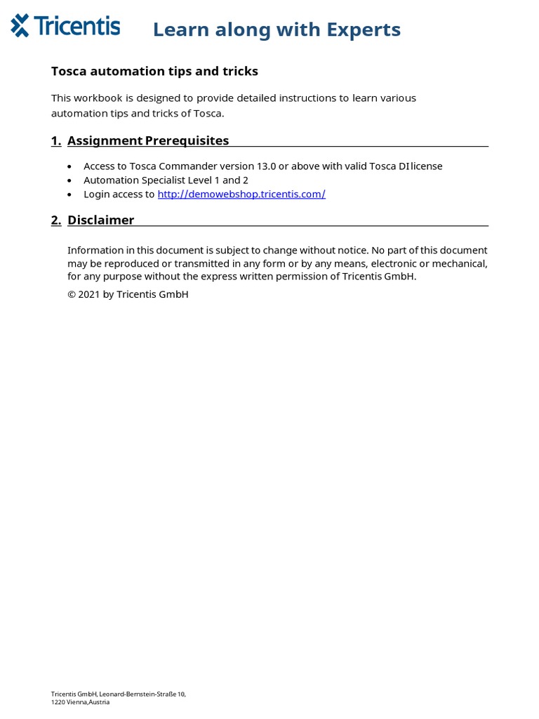 Automation Tips and Tricks Exercise Workbook | PDF | Automation ...