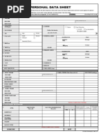 CS Form No. 212 Revised Personal Data Sheet - 2017 | PDF | Passport ...
