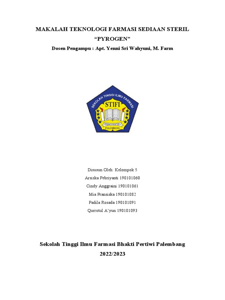 Pirogen: Definisi, Sifat, dan Pengujian | PDF