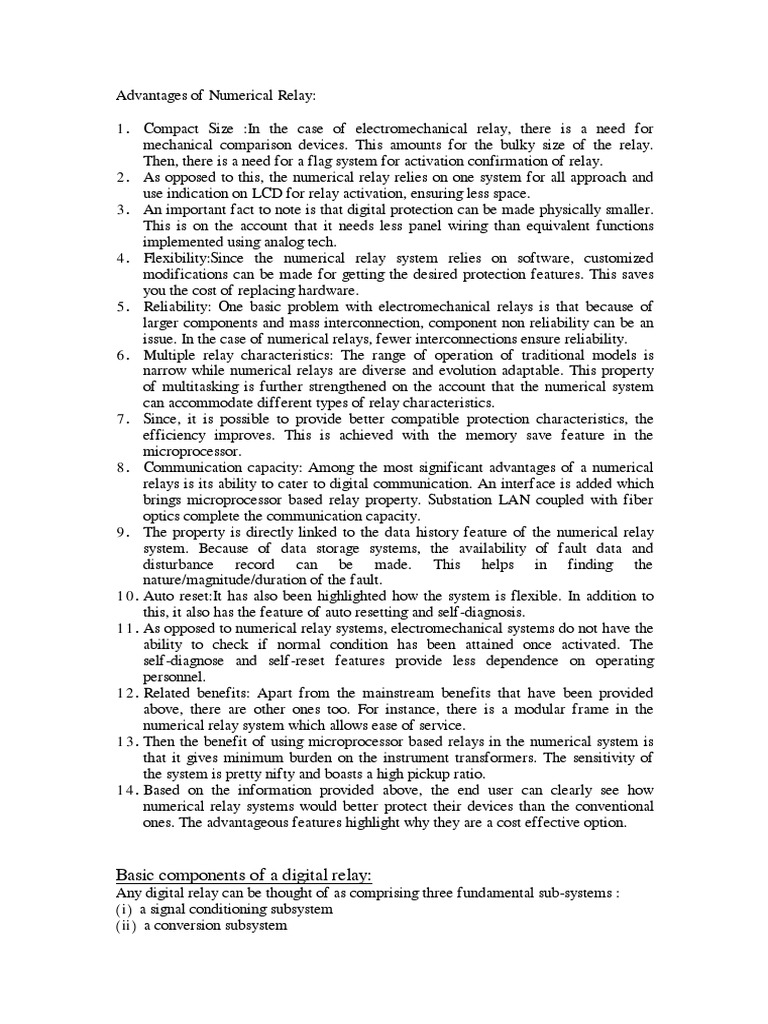 Basic Components of Relay | PDF | Relay | Reliability Engineering