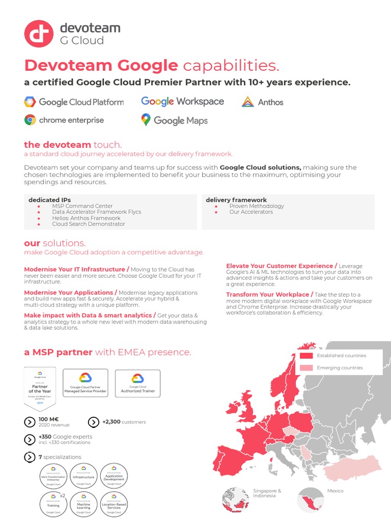 Google Pillar One Pager - 2021 | PDF | Cloud Computing | Analytics