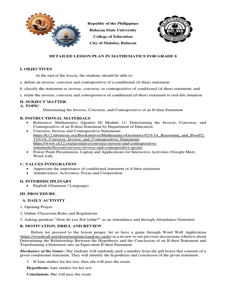 Inverse Converse Contrapositive | PDF | Rectangle | Elementary Mathematics