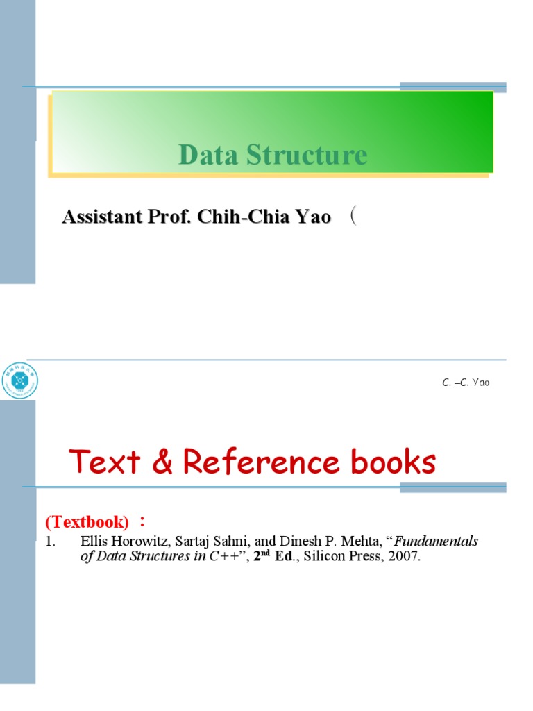 Fundamentals of Data Structures - Ellis Horowitz, Sartaj SahniEll | PDF ...