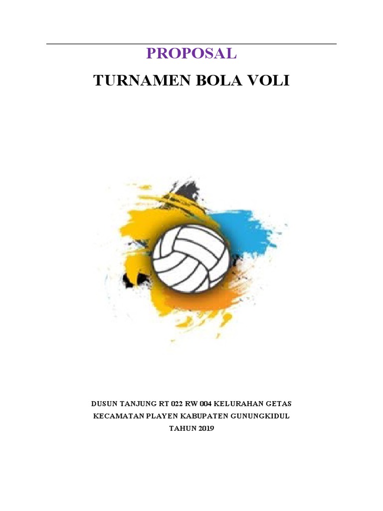 Proposal Bola Volly | PDF