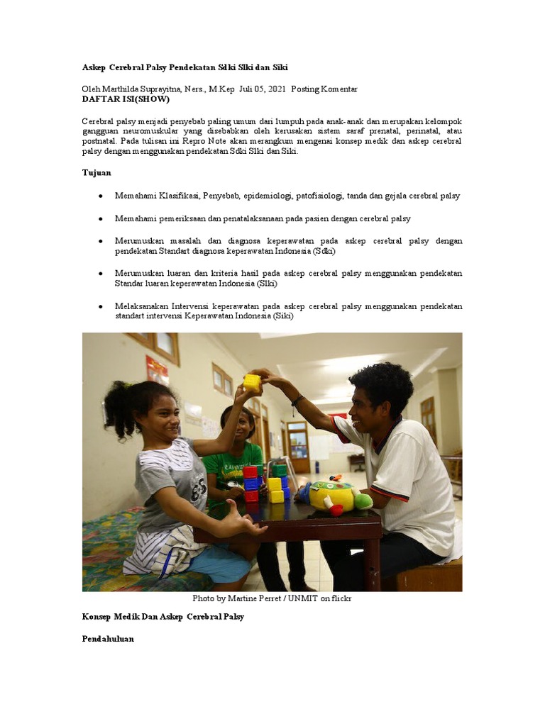 Askep Cerebral Palsy: Pendekatan Sdki | PDF | Pengembangan Diri ...
