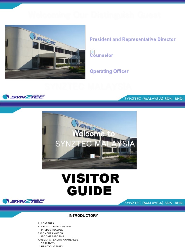 SYNZTEC Malaysia Visitor Guide | PDF