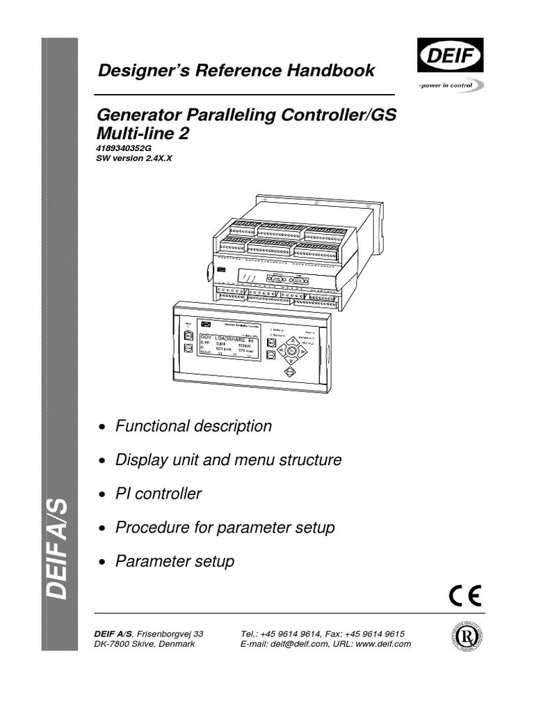 GUASCOR - Generator Paralleling Controller GPC | PDF | Transformer ...