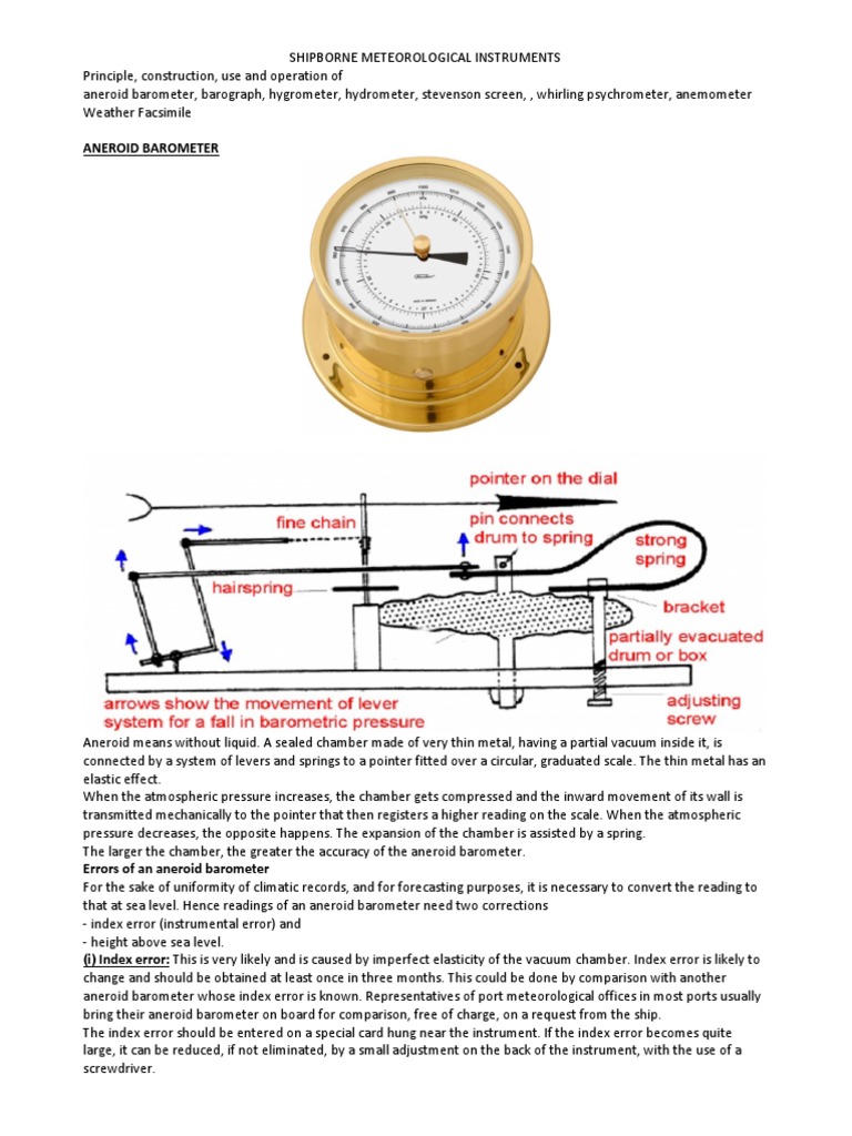 Shipborne Meteorological Instruments | PDF | Metrology | Physical ...