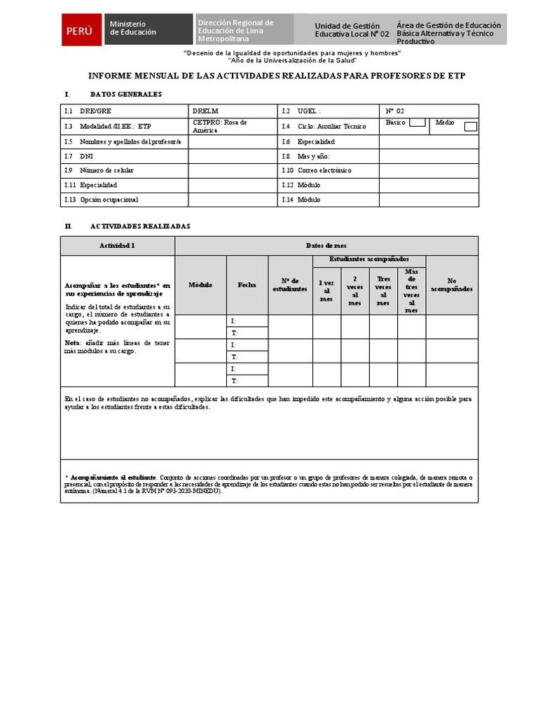 Formato 1 de Cetpro de La Diten | PDF | Evaluación | Aprendizaje