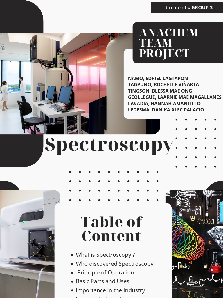 Anachem Group 3 Spectroscopy | PDF | Spectroscopy | Spectrophotometry