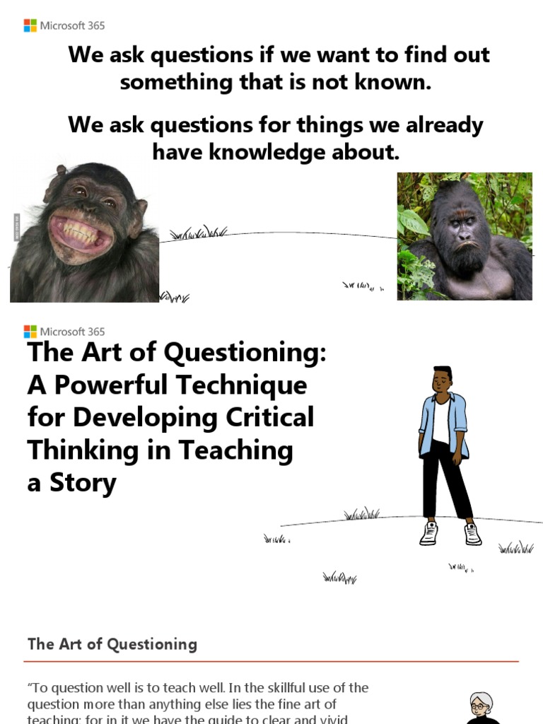 The Art of Questioning | PDF | Thought | Critical Thinking