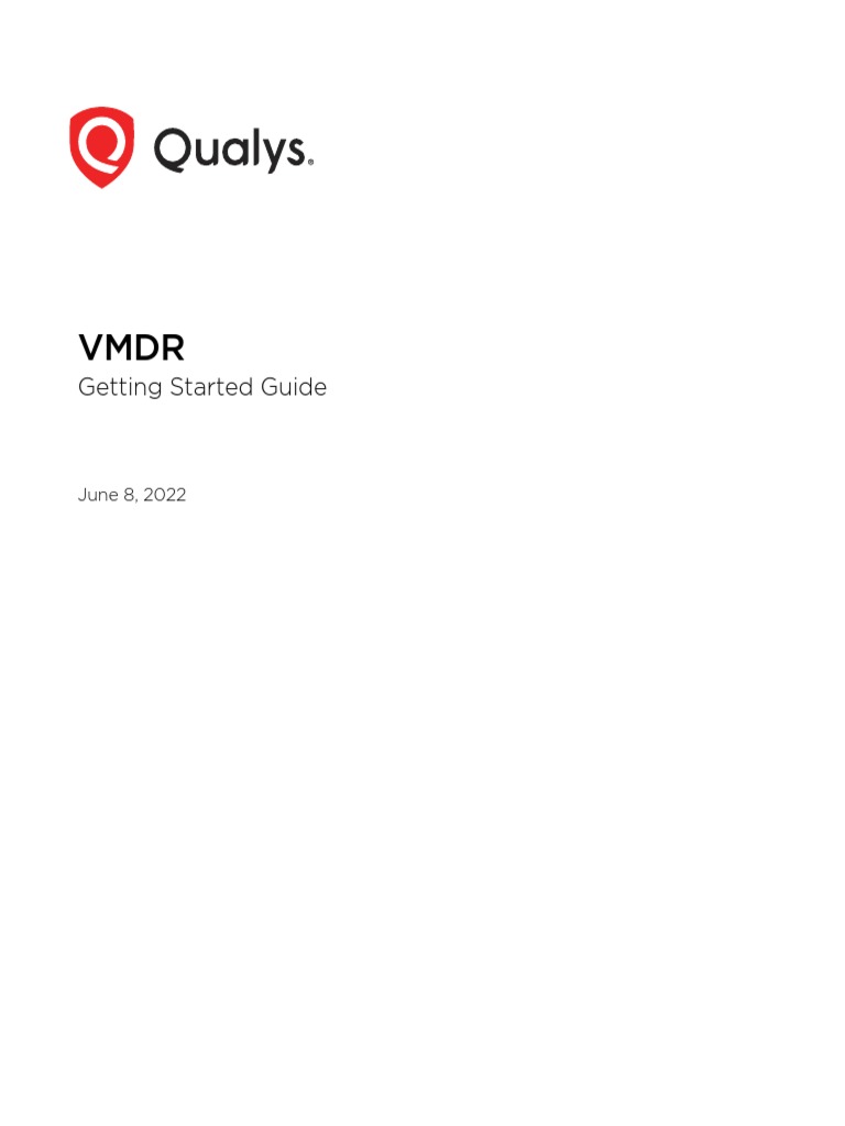 Qualys VMDR Getting Started Guide | PDF