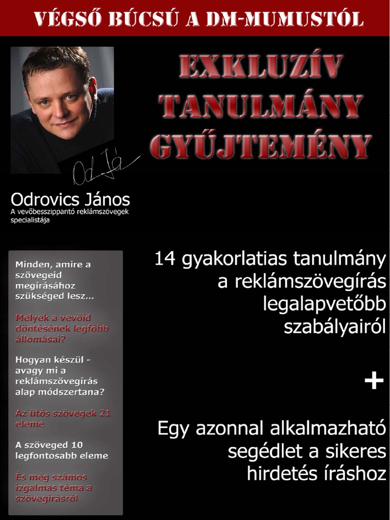 Exkluzív Tanulmány Gyujtemény | PDF
