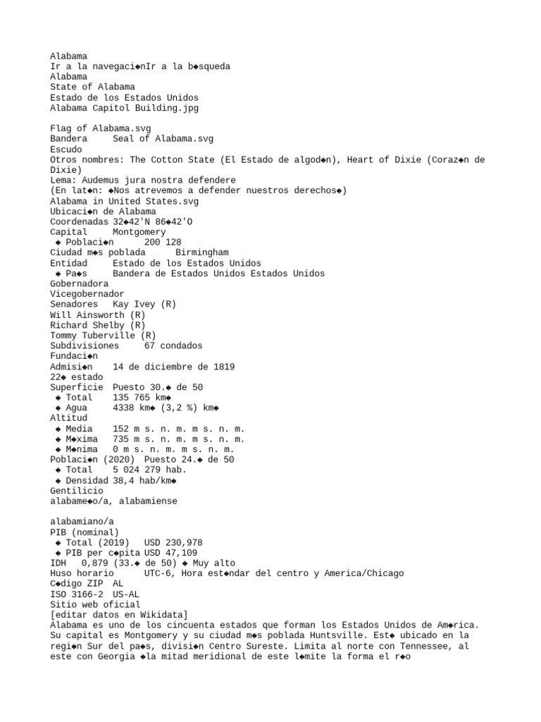 Uihui | PDF | Alabama | Geografía Física