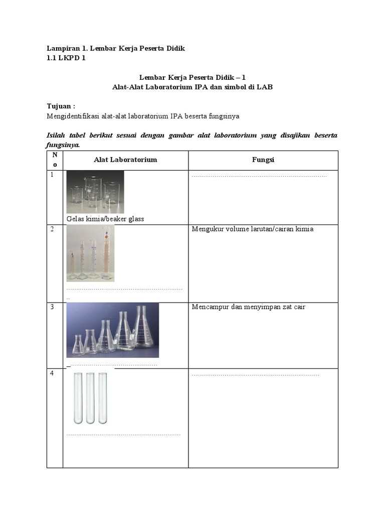 Simbol Alat Laboratorium IPA | PDF | Griya & Taman