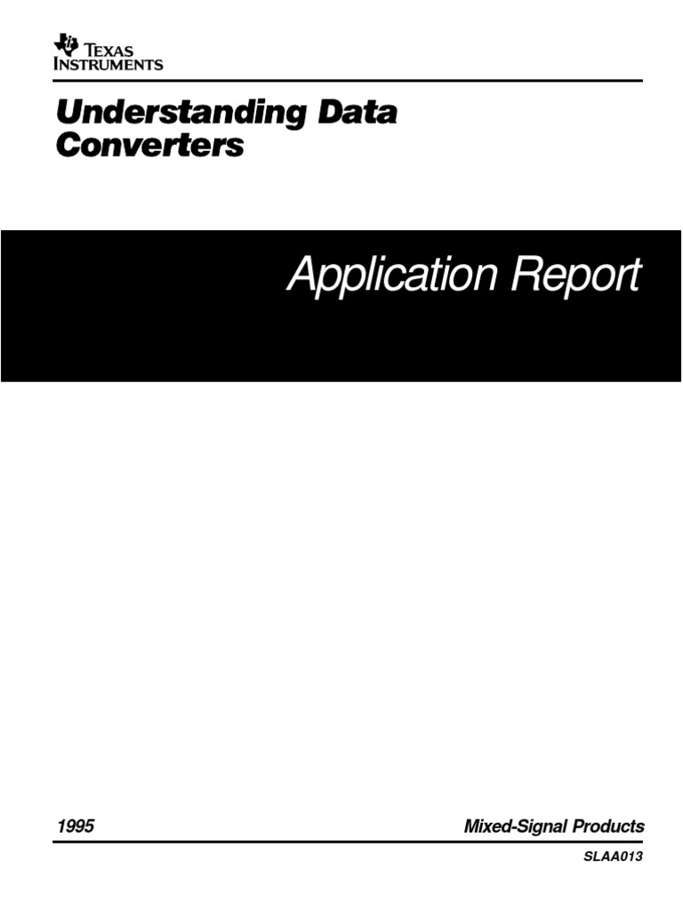 Understand Analog Digital Data Converters | PDF