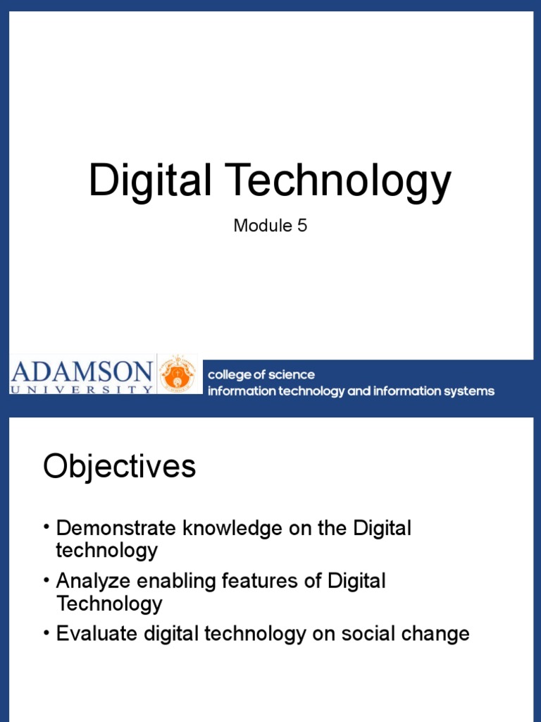 Module 5 Digital Technology and Social Change Complete | Download Free ...