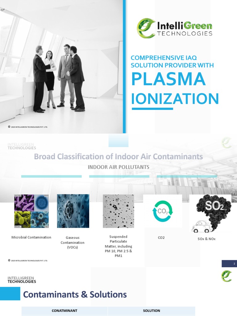 Presentation - ITPL-Comprehensive IAQ Solution | PDF | Particulates | Ion