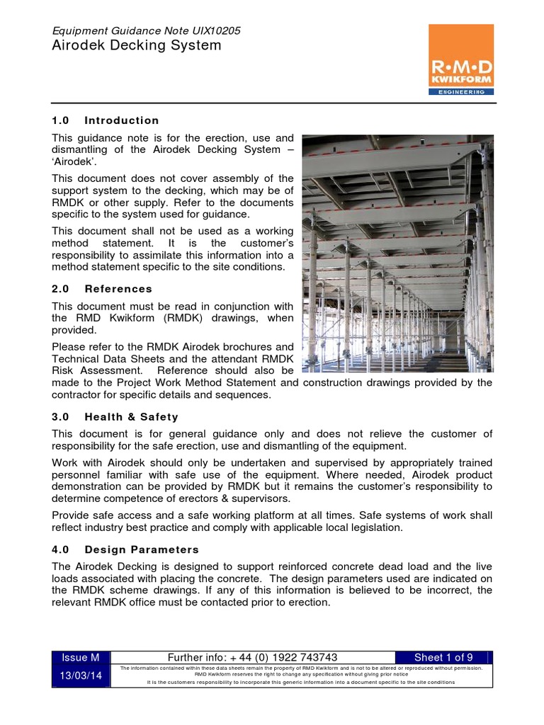 Airodek Decking System Guide | PDF | Occupational Safety And Health ...