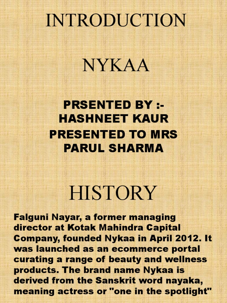 Nykaa: History and Meaning Explained | PDF