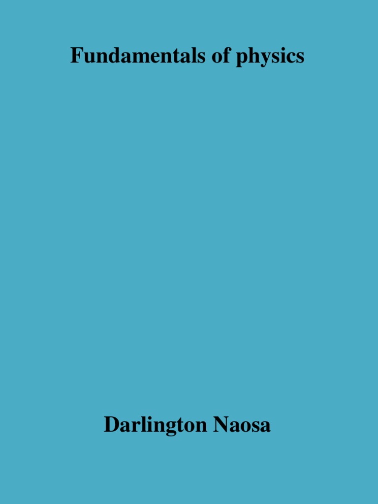 Fundamentals of Physics | PDF | Euclidean Vector | Velocity