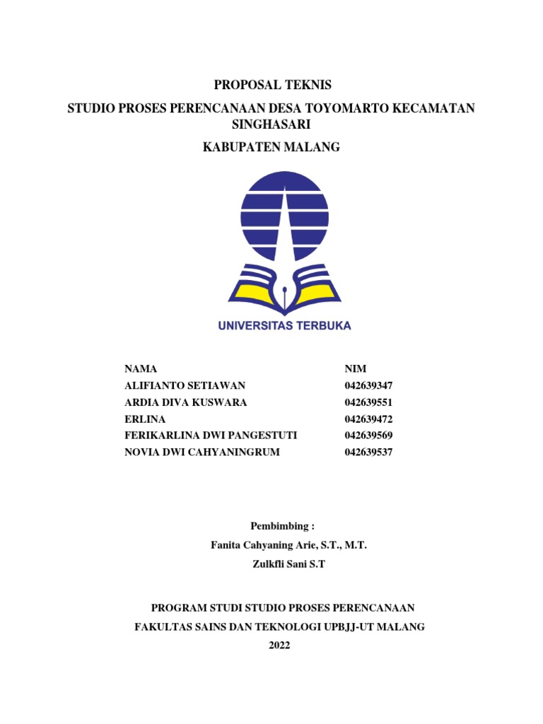 Laporan Proposal Studio Proses Kelompok 1-A | PDF