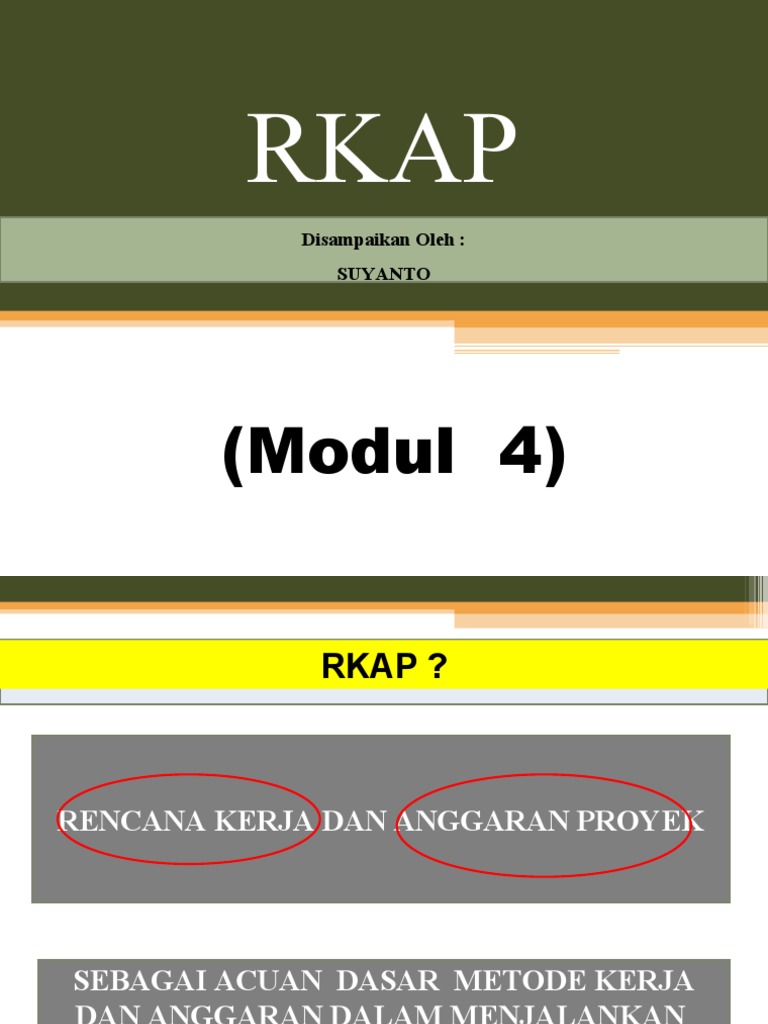 Pengenalan Rkap | PDF