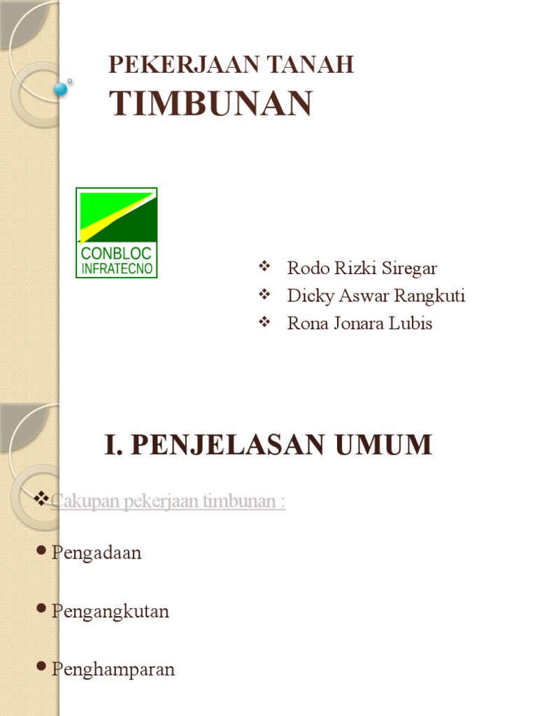 PEMADATAN DAN PENGHAMPARAN TIMBUNAN | PDF