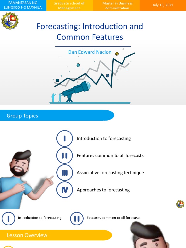 Forecasting - Introduction and Common Features | PDF | Forecasting ...
