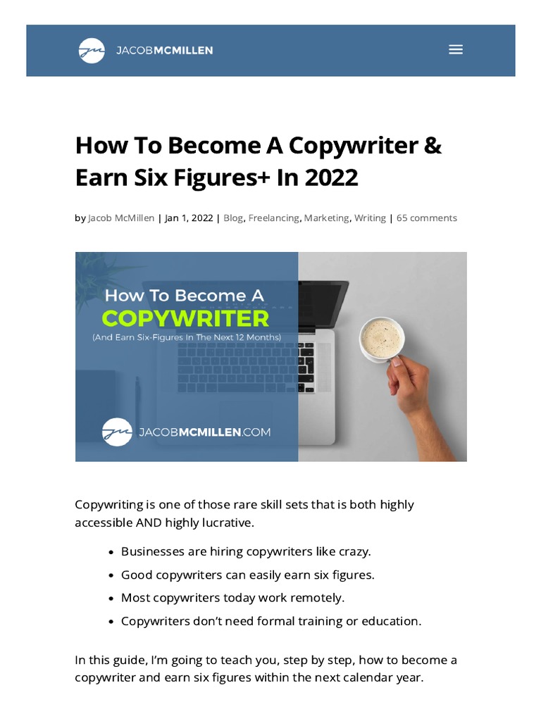 How To Become A Copywriter & Earn Six Figures+ in 2022 - 1648718444348 | PDF | Search Engine ...