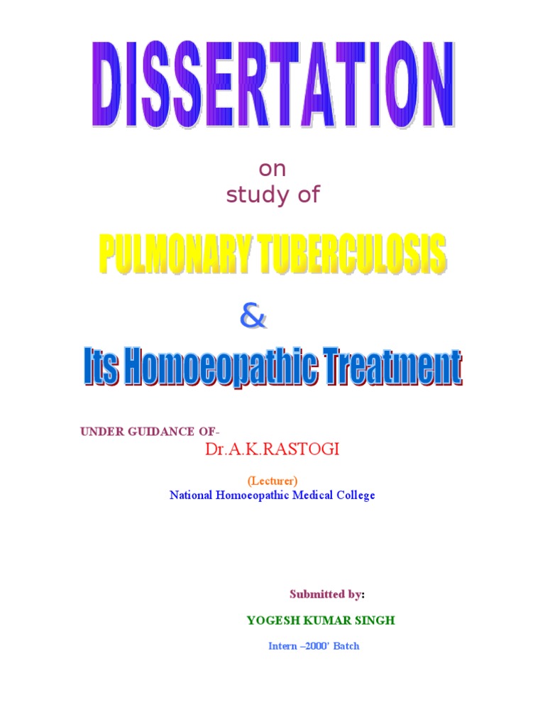 Homoeopathic Treatment of Tuberculosis | PDF | Tuberculosis | Lung