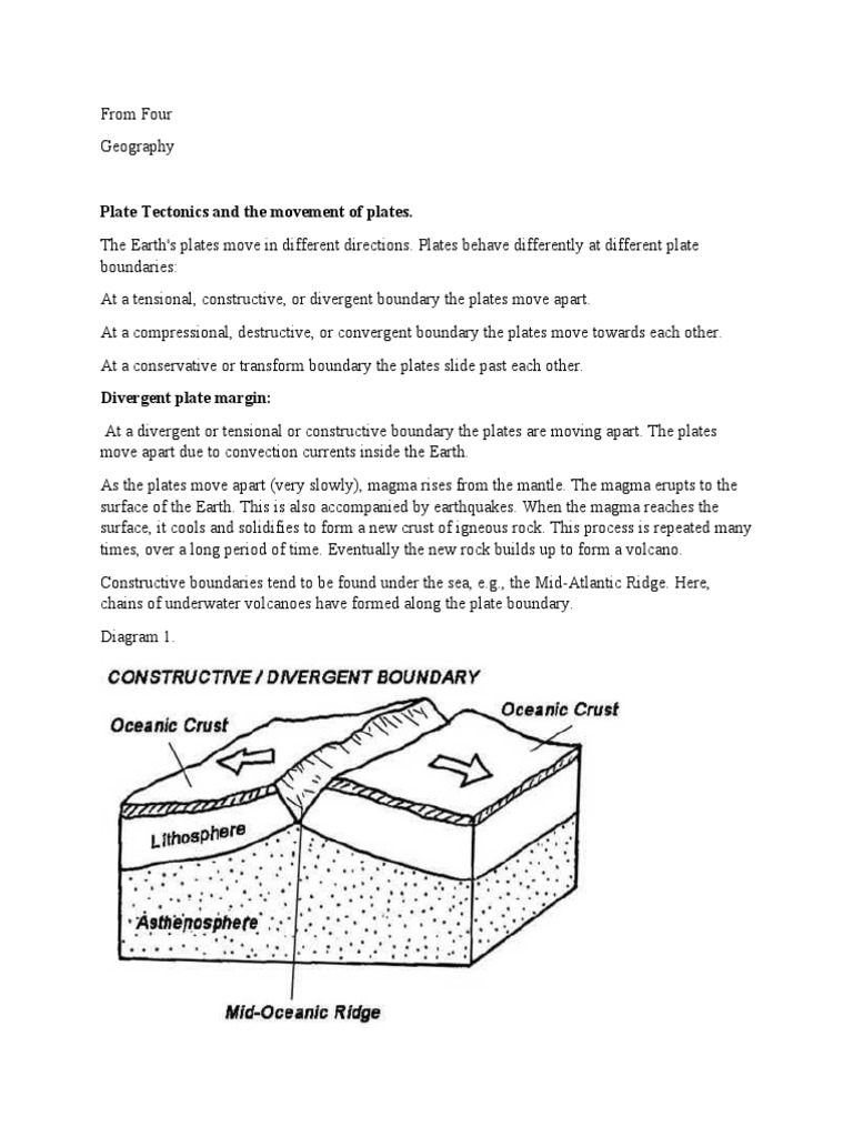 Types of Plate Boundaries Exercise 2 | PDF | Plate Tectonics | Magma