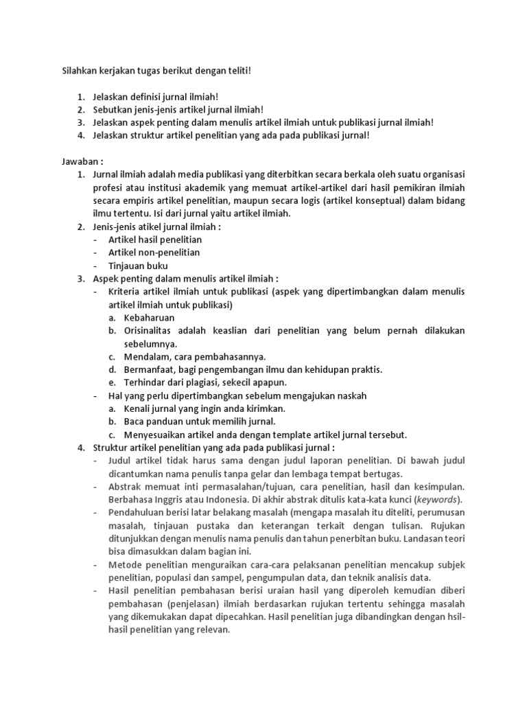 Tugas 14 Bahasa Indonesia | PDF