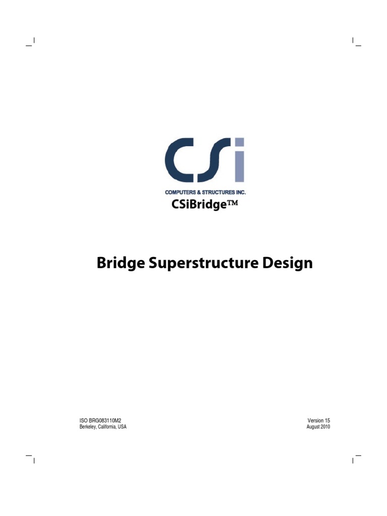 Bridge Superstructure Design | PDF | Computers