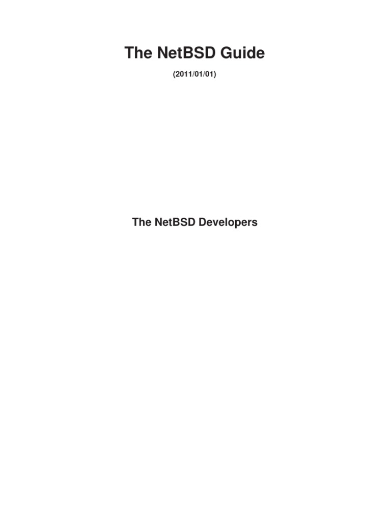 The Netbsd Guide | PDF | Internet Protocols | I Pv6
