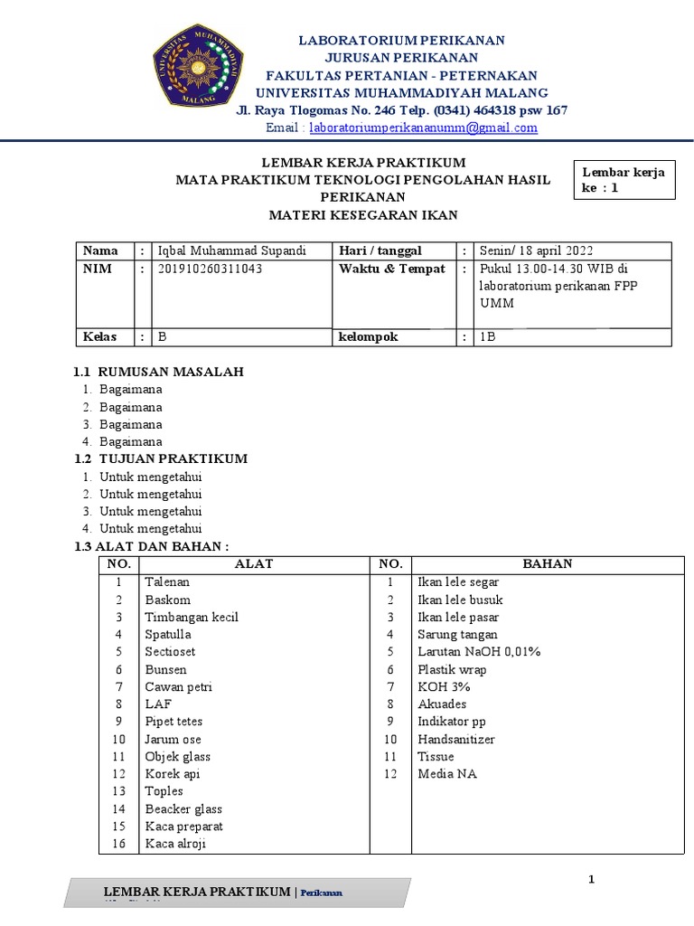 LKP TPHP (1) - Baru | PDF | Sains & Matematika