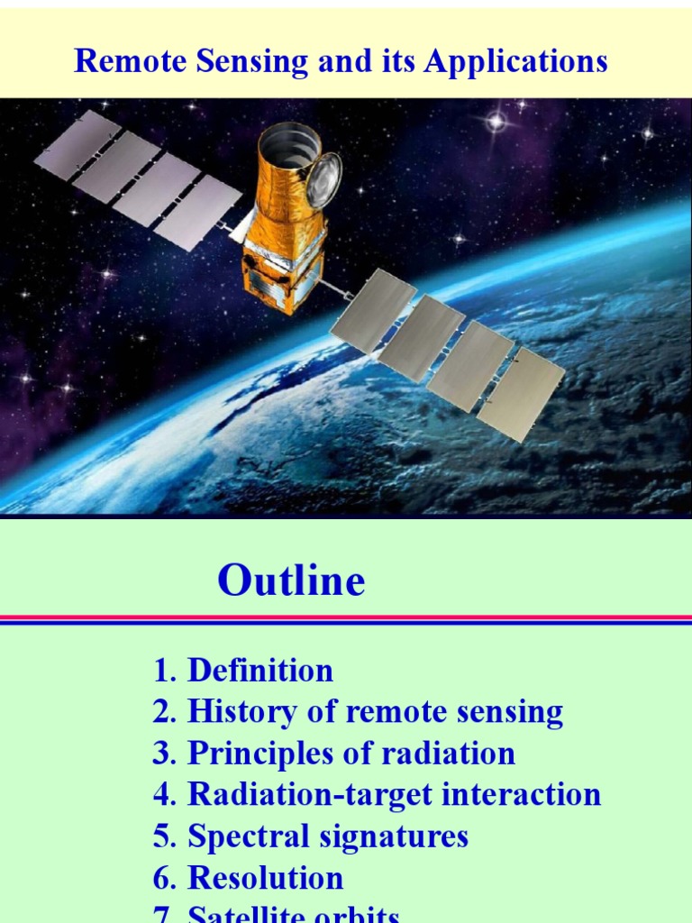 3 RS Remote Sensing Lecture | PDF | Electromagnetic Radiation | Remote ...