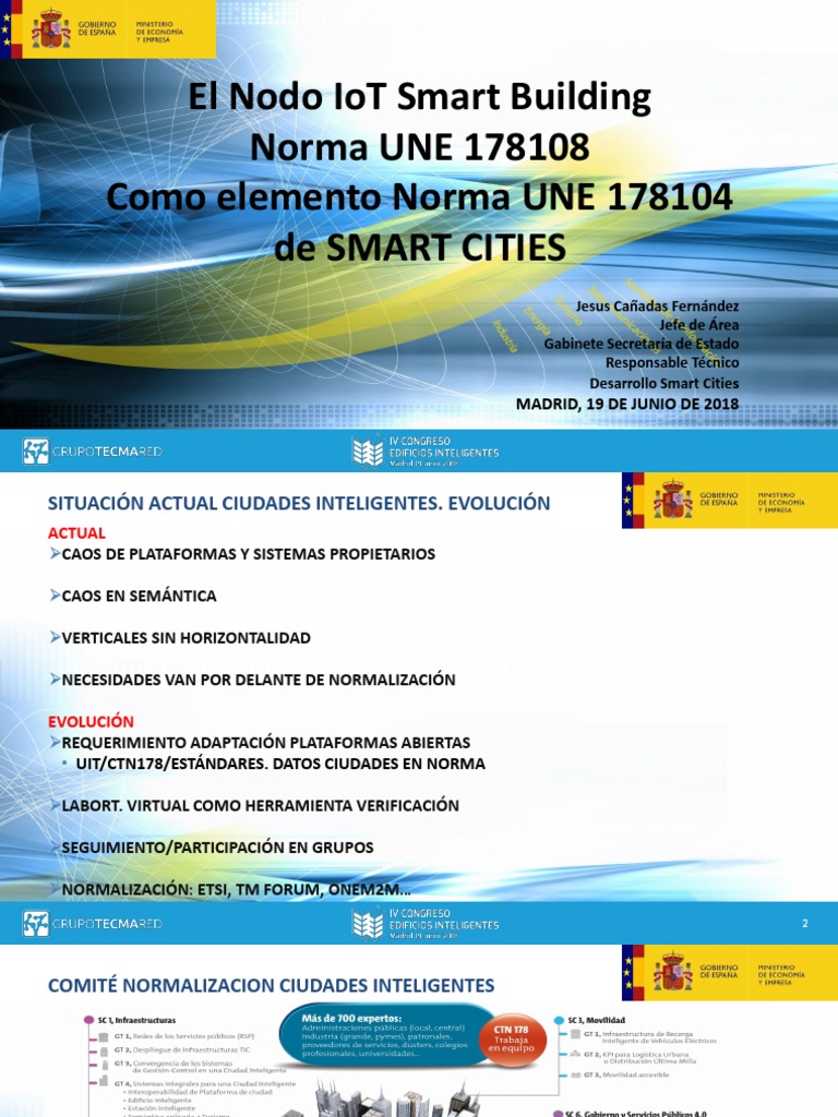 Nodo IoT Smart Building Norma UNE 178108 | PDF | Internet de las Cosas ...