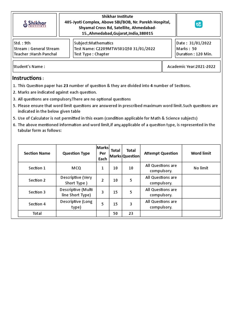 Instruc Ons | PDF | Triangle | Perpendicular