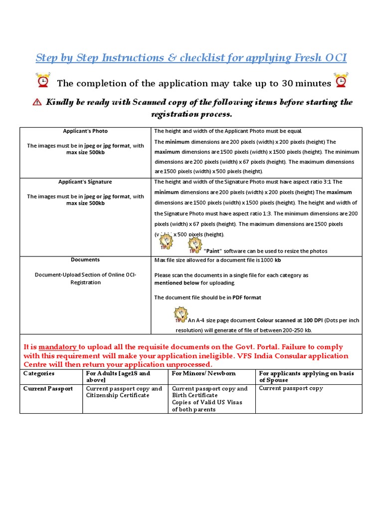 New Oci Sample Form | PDF | Government And Personhood | International Law