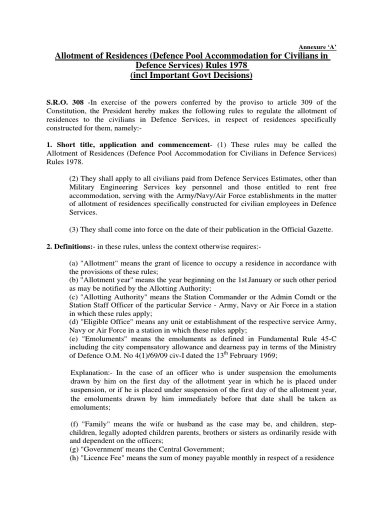 SRO 308 ACCN Allotment | PDF | License | Surety