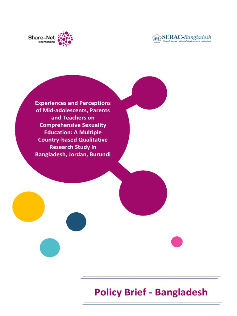 CSE Policy Brief - Bangladesh | PDF | Adolescence | Sex Education