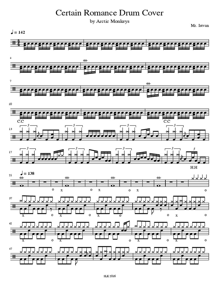 A Certain Romance Drum Cover Guide | PDF