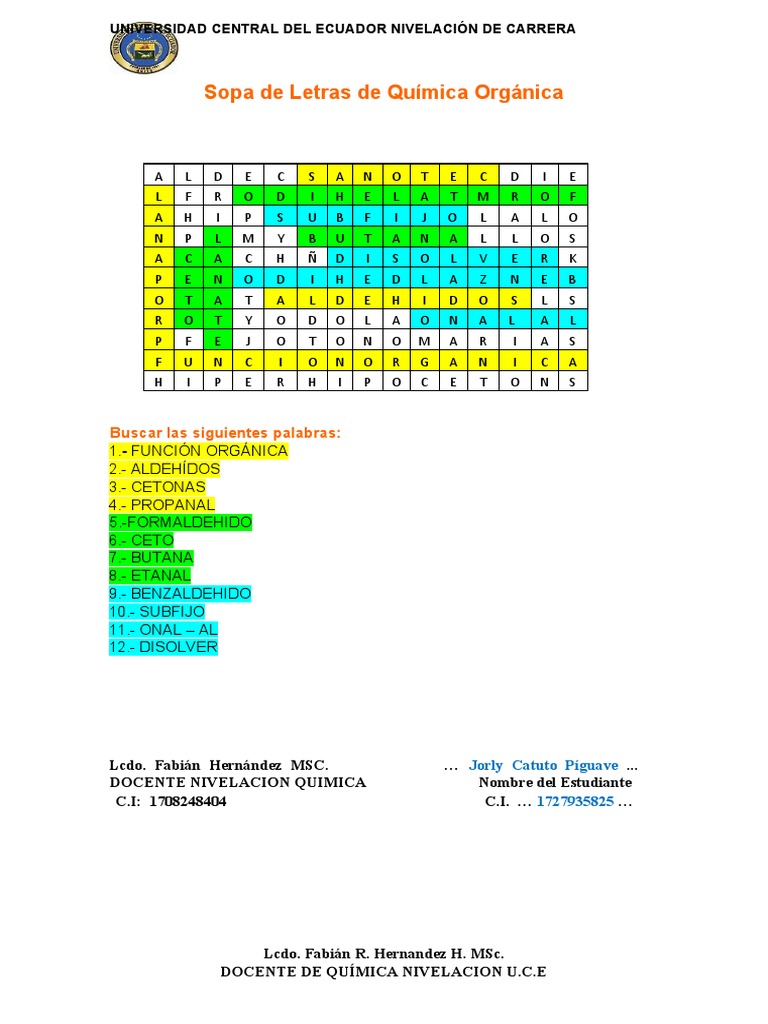 Quimica IC-06 Tarea N7 | PDF | Cetona | Amina