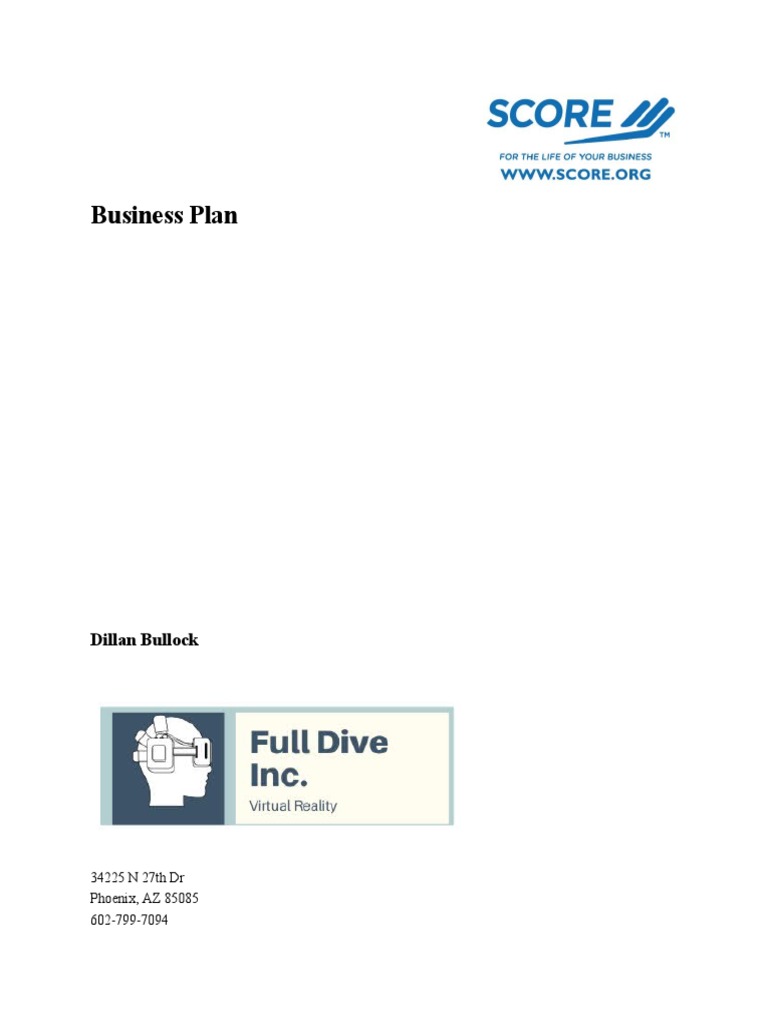final buissness plan | PDF | Virtual Reality | Advertising