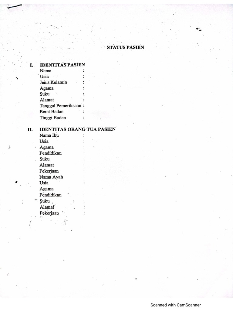 Status Pasien Bangsal | PDF