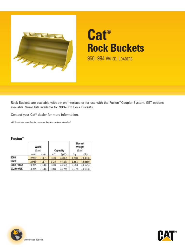 Rock - Bucket - Wheel Loaders | PDF | Manufactured Goods | Vehicles